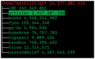 Programming Snapshot Disk Space Analyzer Linux Magazine