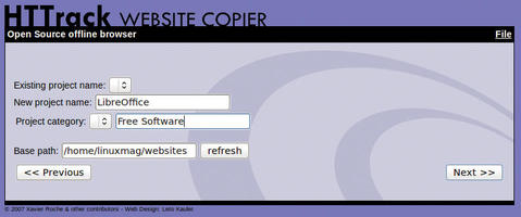 WebHTTrack Website Copier » Linux Magazine