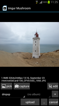 Imgur Mushroom: imgur Uploader App for Android » Linux Magazine