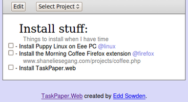TaskPaper.web: Ingenious Web-based Task Manager » Linux Magazine