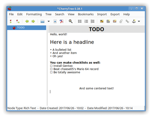 Tutorials – CherryTree » Linux Magazine