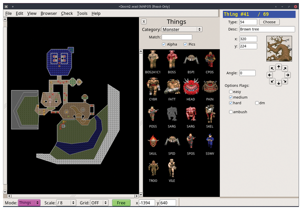 Eureka 1.27b, and GZDoom 3.87a - Doom Engine Editor, and Doom Source ...