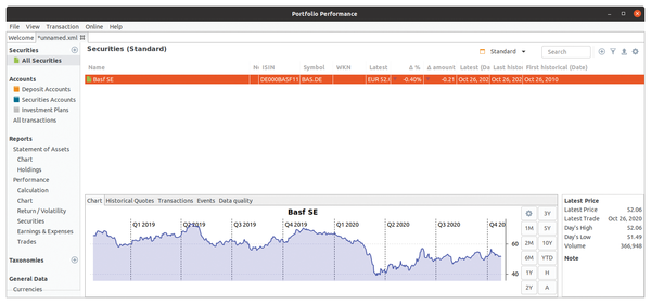 Tutorial – Portfolio Performance » Linux Magazine
