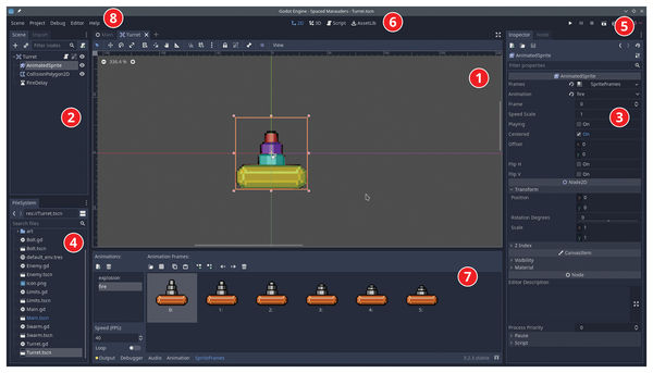 Tutorial – Gaming with Godot » Linux Magazine