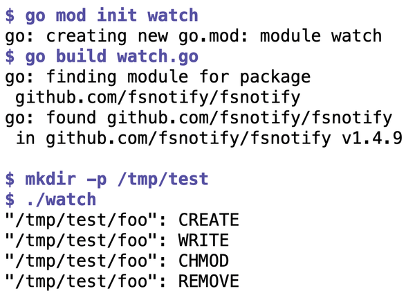 Programming Snapshot – fsnotify » Linux Magazine