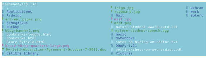 Command Line – lsd » Linux Magazine