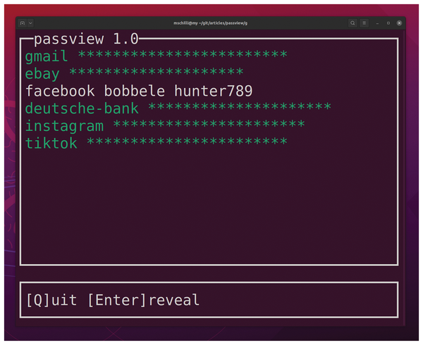 Programming Snapshot – Go Password Manager » Linux Magazine