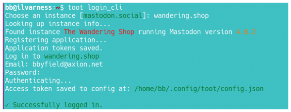 Command Line – Mastodon CLI Client » Linux Magazine