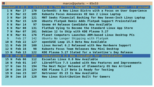 Tutorial – Homegrown RSS Aggregator » Linux Magazine