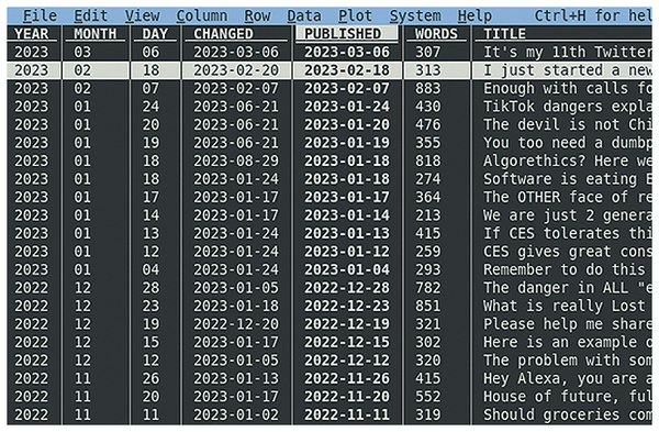 Data Exploration » Linux Magazine