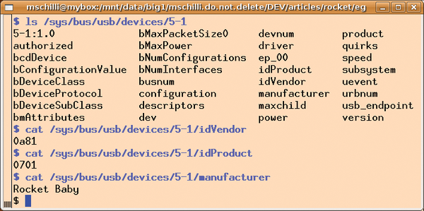Troubleshooting Linux USB subsystem