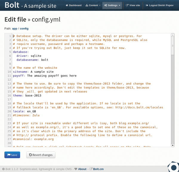 Archivos YAML en el navegador