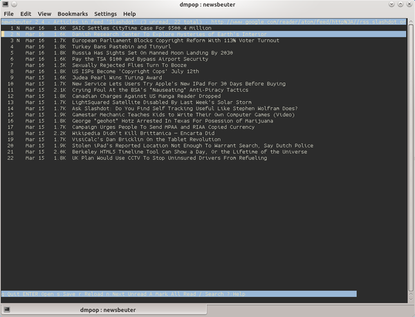Read Rss Feeds In The Terminal With Newsbeuter Linux Magazine