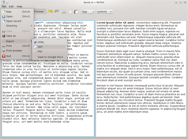 ReText: A Text Editor with Support for reStruct... » Linux Magazine
