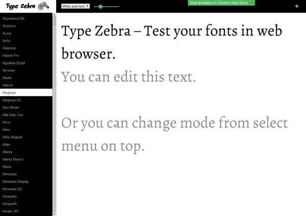 Type Zebra App for Google Chrome and Chromium » Linux Magazine